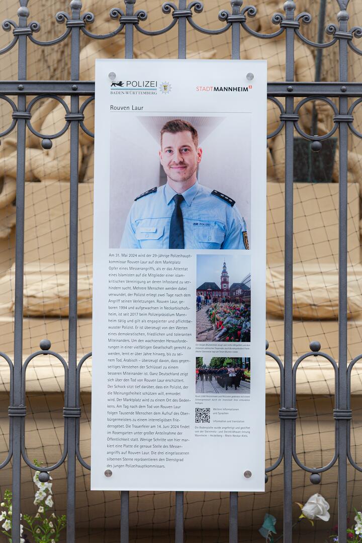 Mannheim gedenkt Rouven Laur | Mannheim.de